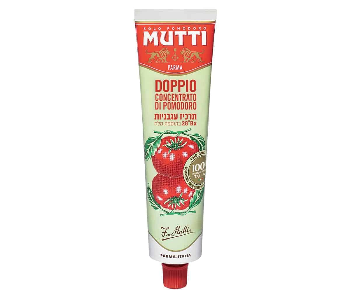 רכז עגבניות DOPPIO בשפורפרת 185 גר' MUTTI - כרמלה