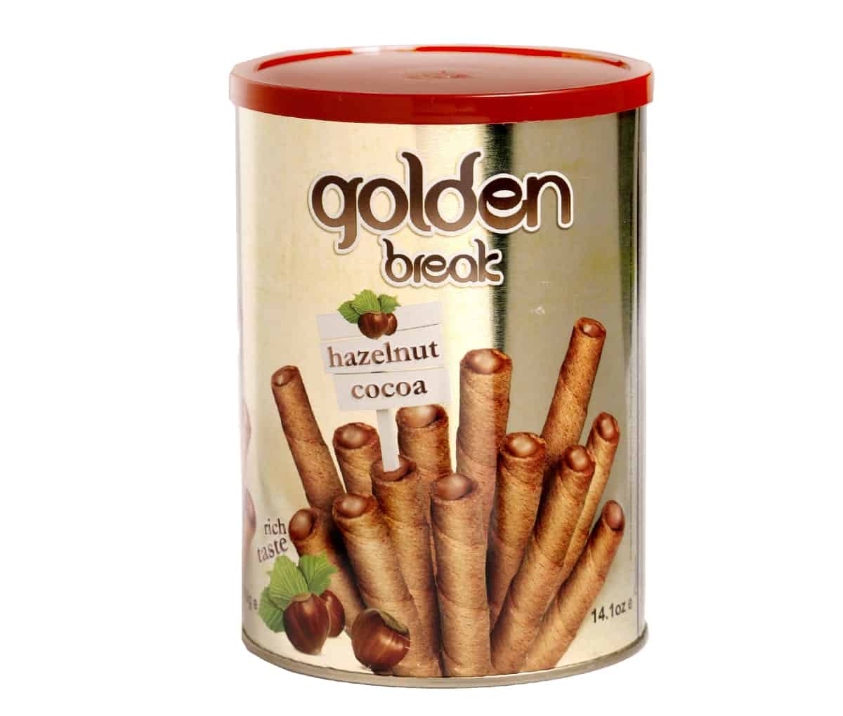 גליליות אגוזים ושוקולד 400 גר' Golden Break - כרמלה